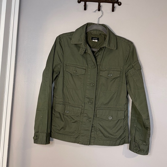 J. Crew | Jackets & Coats | J Crew Army Green Utility Cargo Field ...